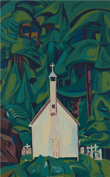 Emily Carr | Church at Yuquot Village (Indian Church) (1947) | MutualArt
