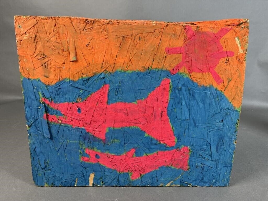 Pete Cecere | Joe Simms, double sided painting | MutualArt