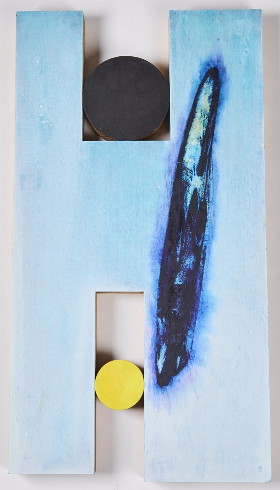 James Ross | Enigma Variation 5 - Black and Yellow 2 (1993) | MutualArt