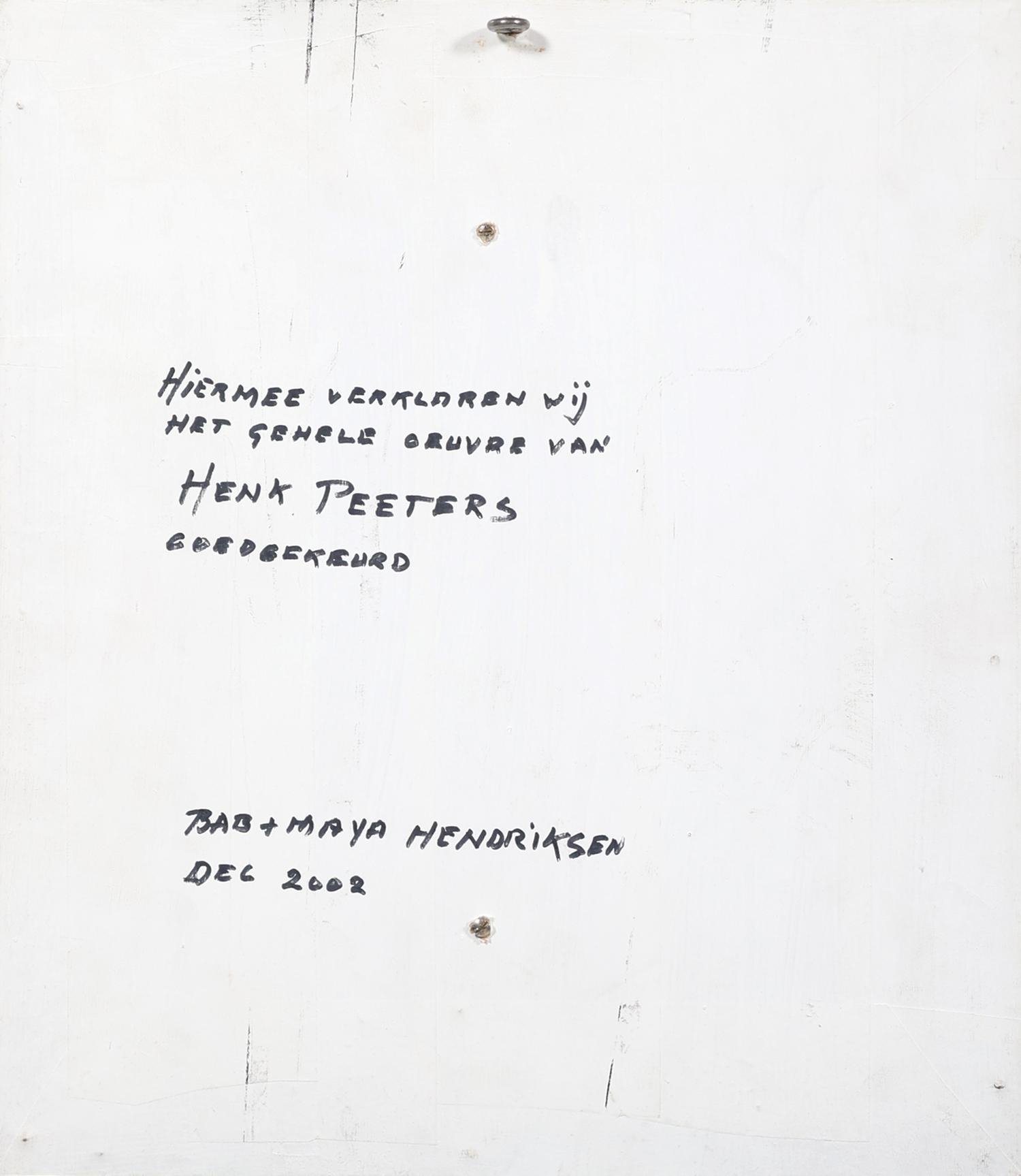 Henk Peeters | Den Haag 1925 - 2013 Hall | MutualArt