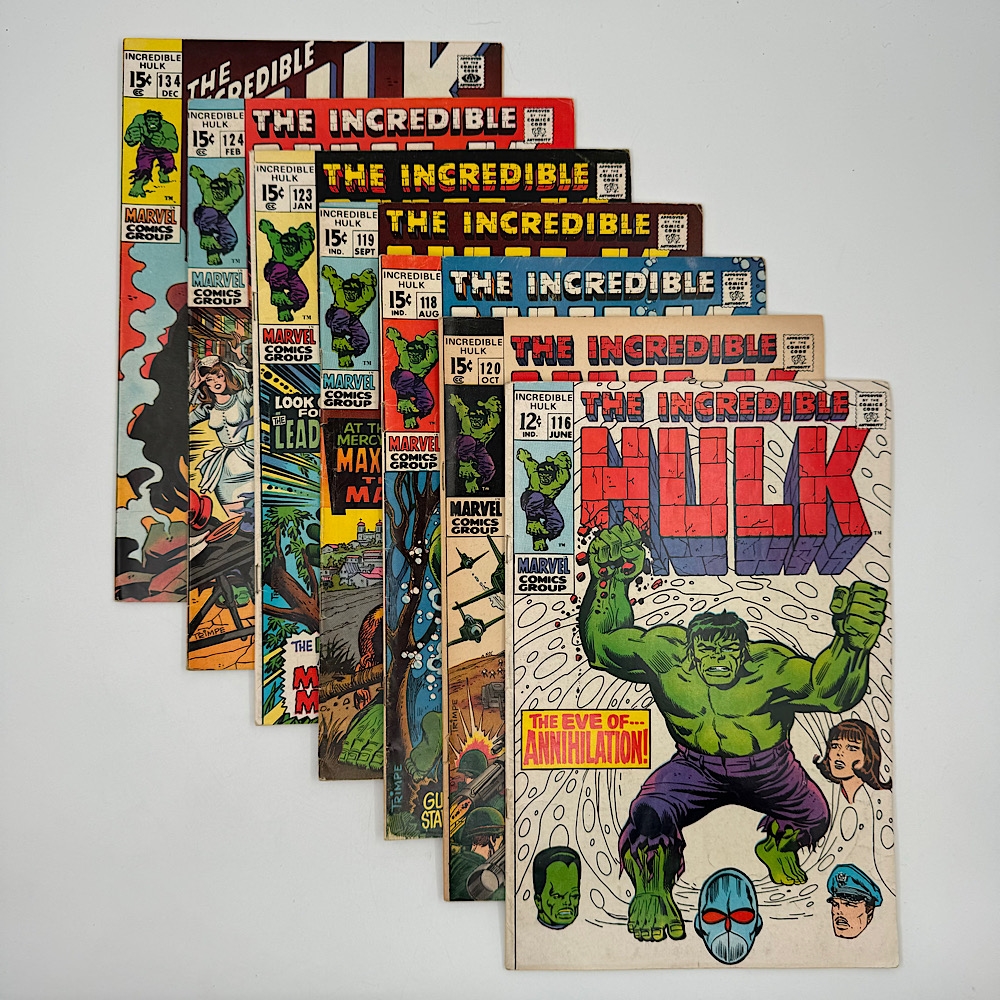 Marvel Comics | Seven (7) Marvel Comics “The Incredible Hulk” Issues ...