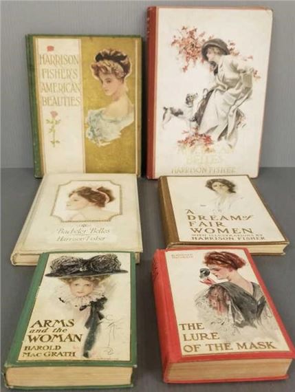 Harrison Fisher | 6 antique books illustrated by Harrison Fisher ...
