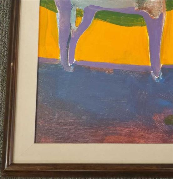 Edie Abnet | Edie Abnet signed oil painting on canvas - horses | MutualArt