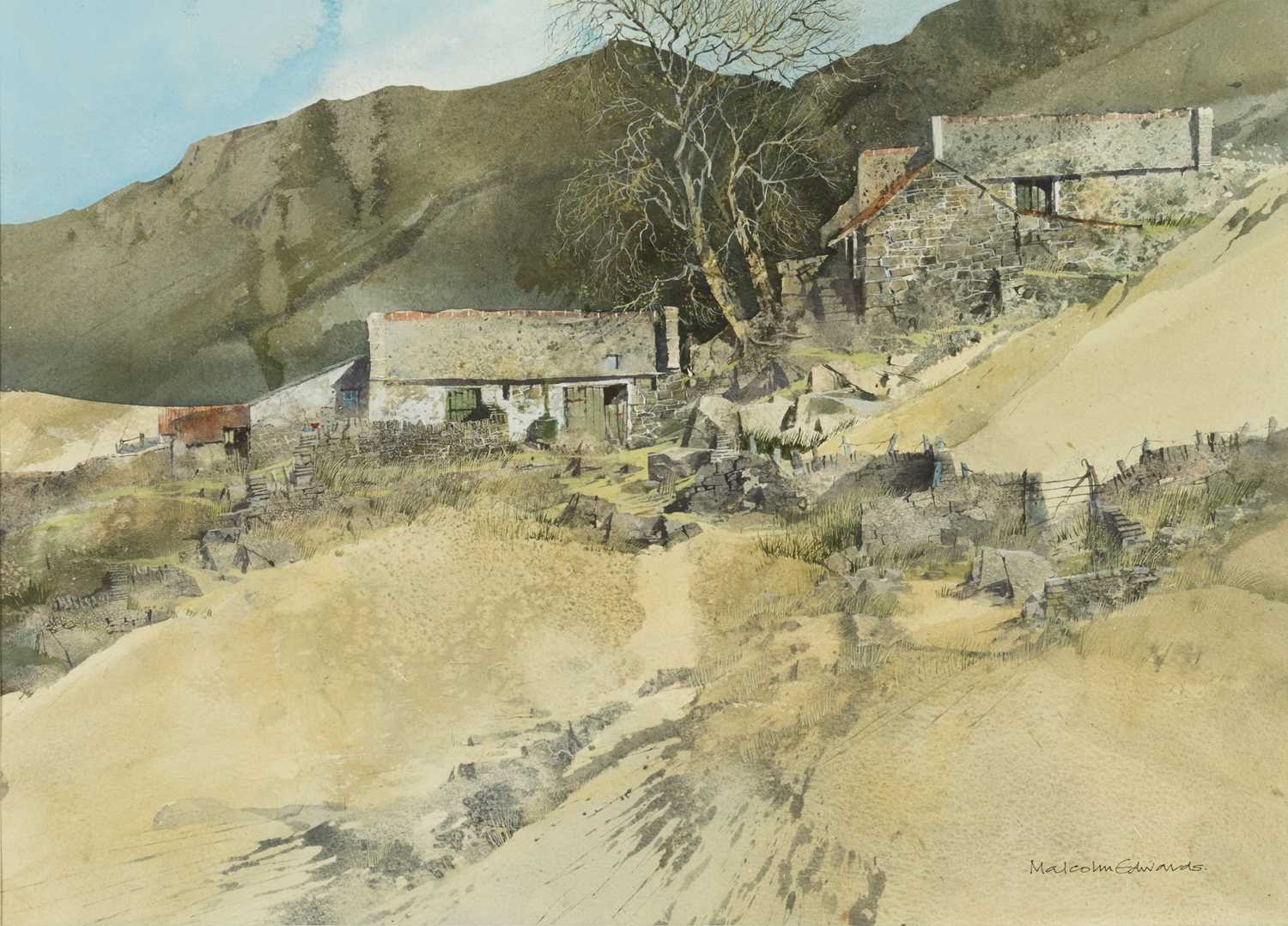Malcolm Edwards | ‡ MALCOLM EDWARDS (Welsh b.1934) watercolour ...