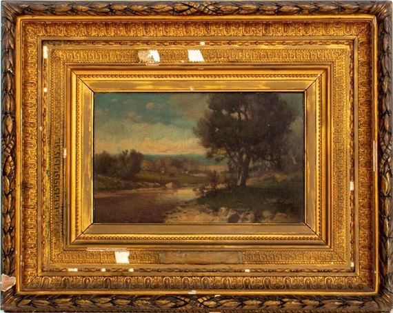 Patrick Vincent Berry | Patrick Berry River Landscape Oil on Board ...
