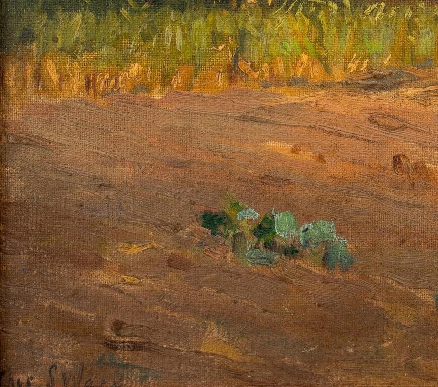 Charles S. Ward | Charles S. Ward Farm with Red Barn Oil on Board (Late ...