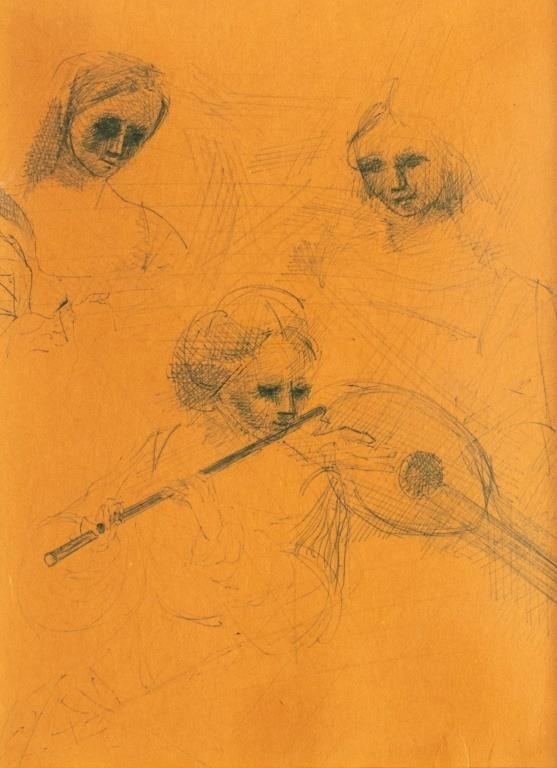 Leonardo da Vinci | Leonardo da Vinci Style Study Ink on Paper | MutualArt