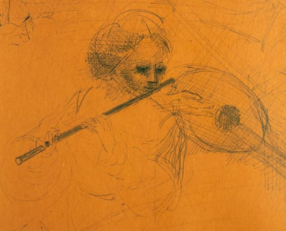 Leonardo da Vinci | Leonardo da Vinci Style Study Ink on Paper | MutualArt