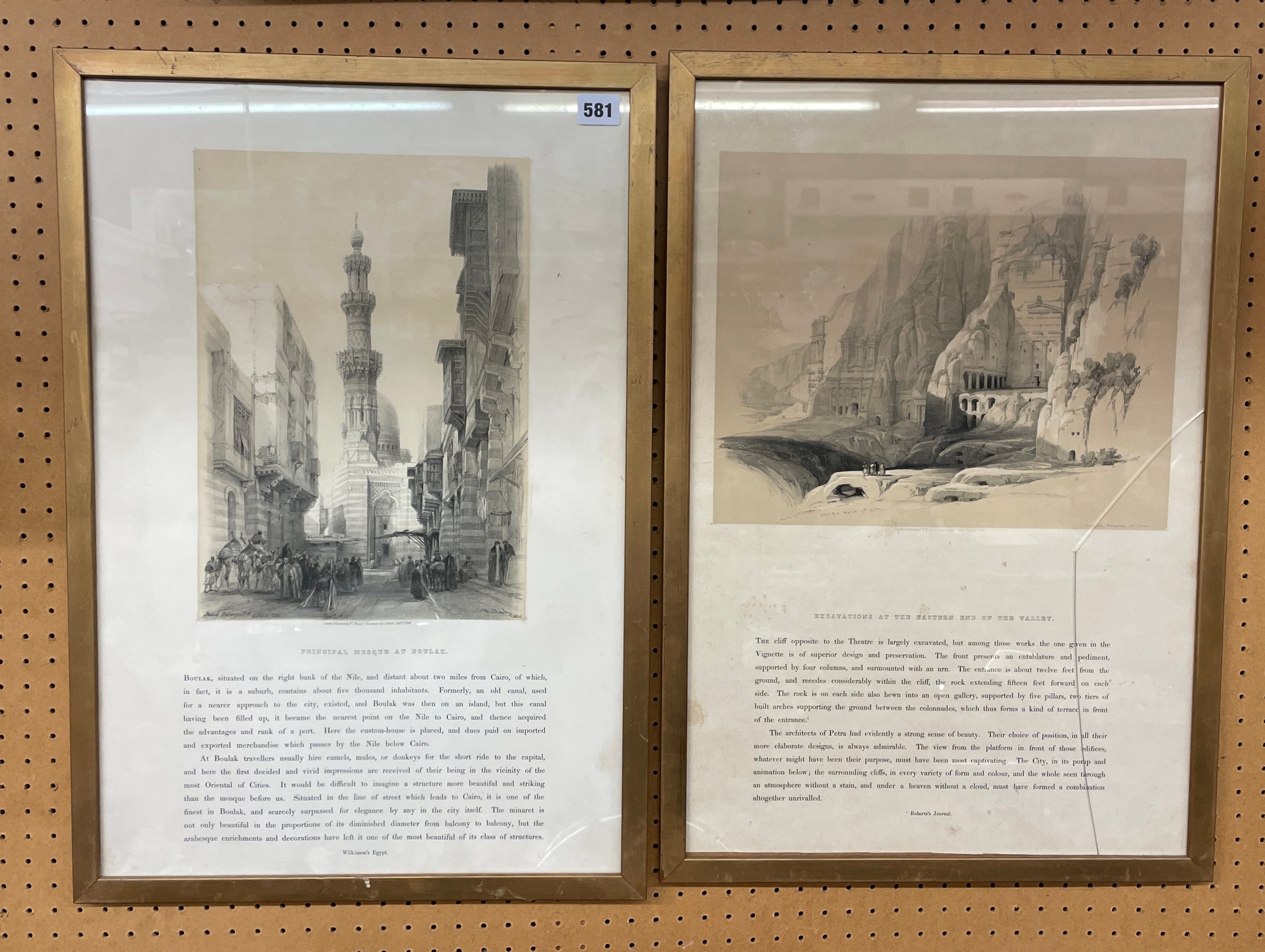 David Roberts | PAIR OF PRINTS AFTER ENGRAVINGS OF THE MOSQUE AND ...