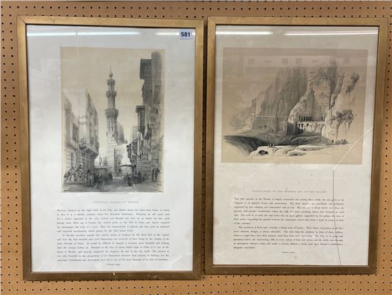 David Roberts | PAIR OF PRINTS AFTER ENGRAVINGS OF THE MOSQUE AND ...