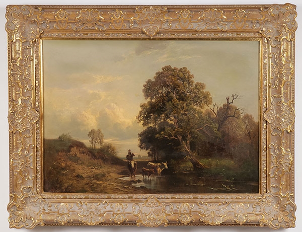 Carl Weber | Pastoral Landscape with Figures | MutualArt