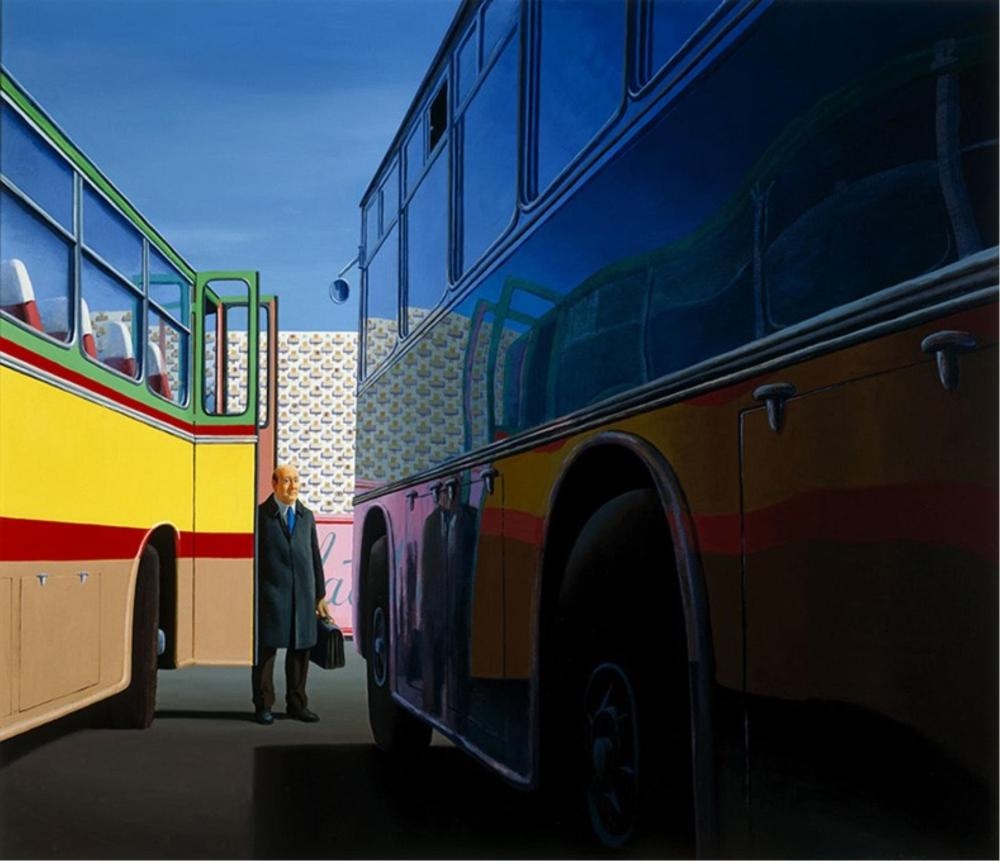 Jeffrey Smart | Third Study for the Construction Fence (1978) | MutualArt