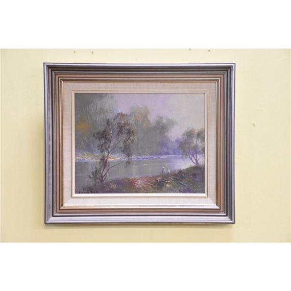 Wykeham Perry | Wykeham Perry. Lake Pondering. Oil on board. Signed ...
