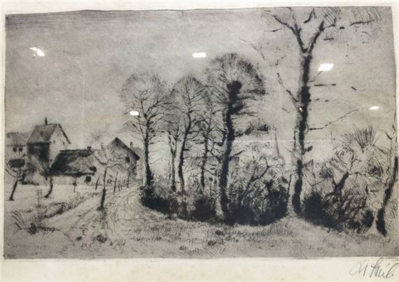 Josef Steib | c.1927 Josef Steib Landscape Etching | MutualArt