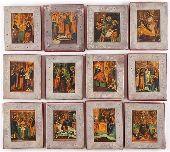 Russian School, 19th Century | TWELVE RUSSIAN FEAST DAY ICONS, 19TH C ...