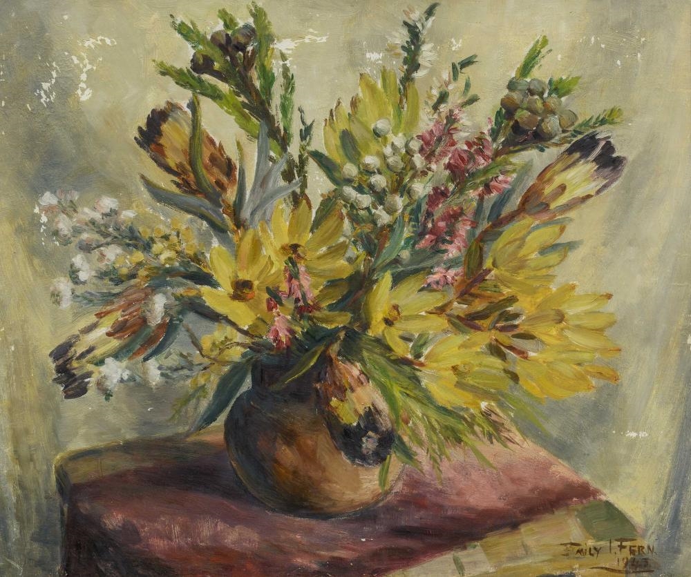 Emily I. Fern | White Chrysanthemums (1947) | MutualArt