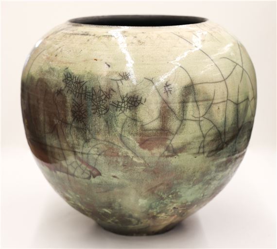 Ken Ferguson | Ken Ferguson Large Raku Pot | MutualArt
