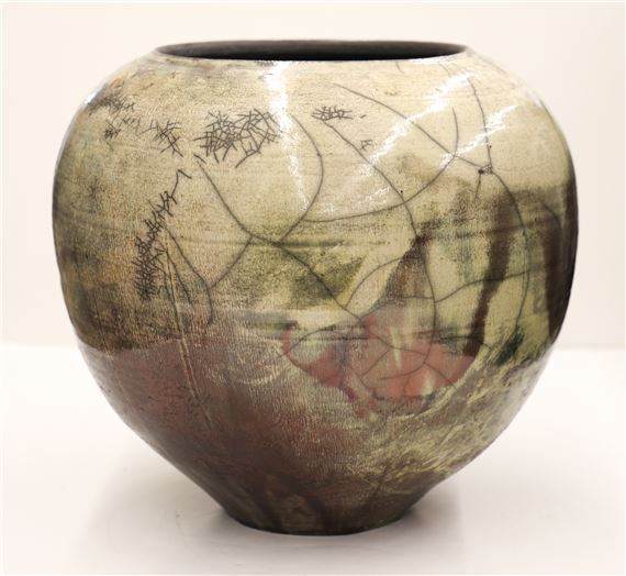 Ken Ferguson | Ken Ferguson Large Raku Pot | MutualArt