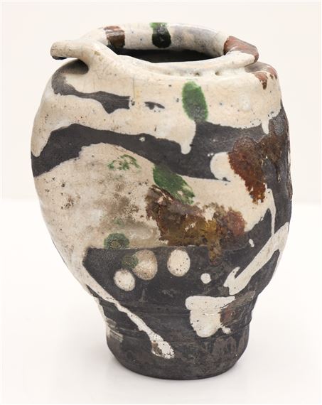 Paul Soldner | Paul Soldner Altered Form Raku Vessel | MutualArt