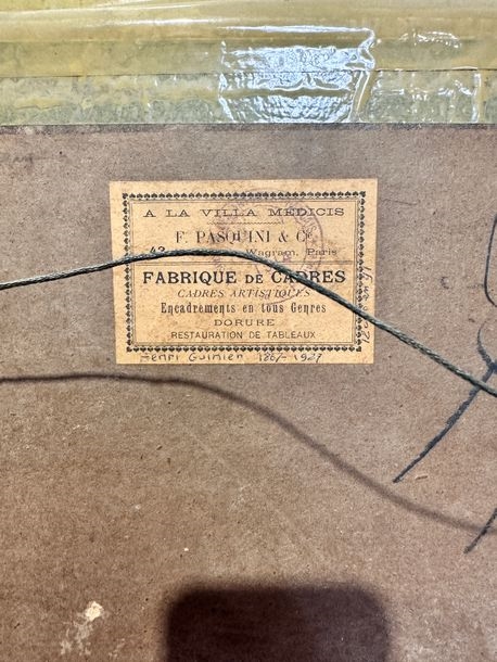 Henri Jules Guinier | Henri GUINIER (1867-1927) Landscape on a cloudy ...