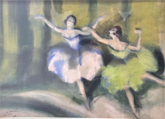 Charles Gir | Charles Félix GIR (1883-1941) Dancers Pastel | MutualArt