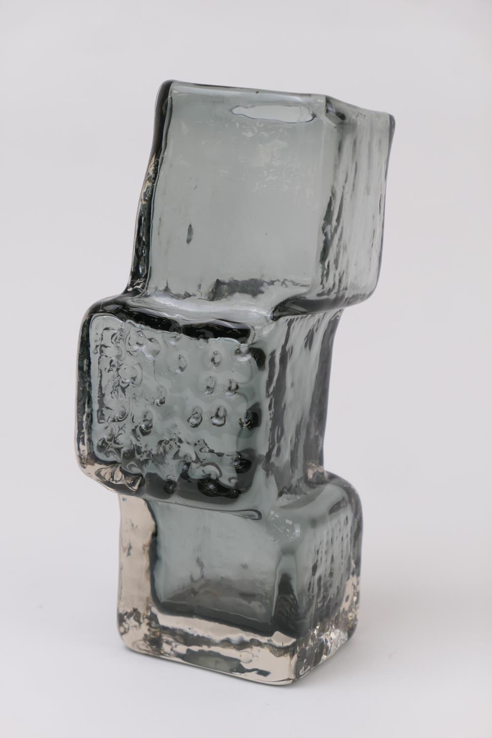 Geoffrey Baxter | Whitefriars drunken bricklayer glass vase, designed ...