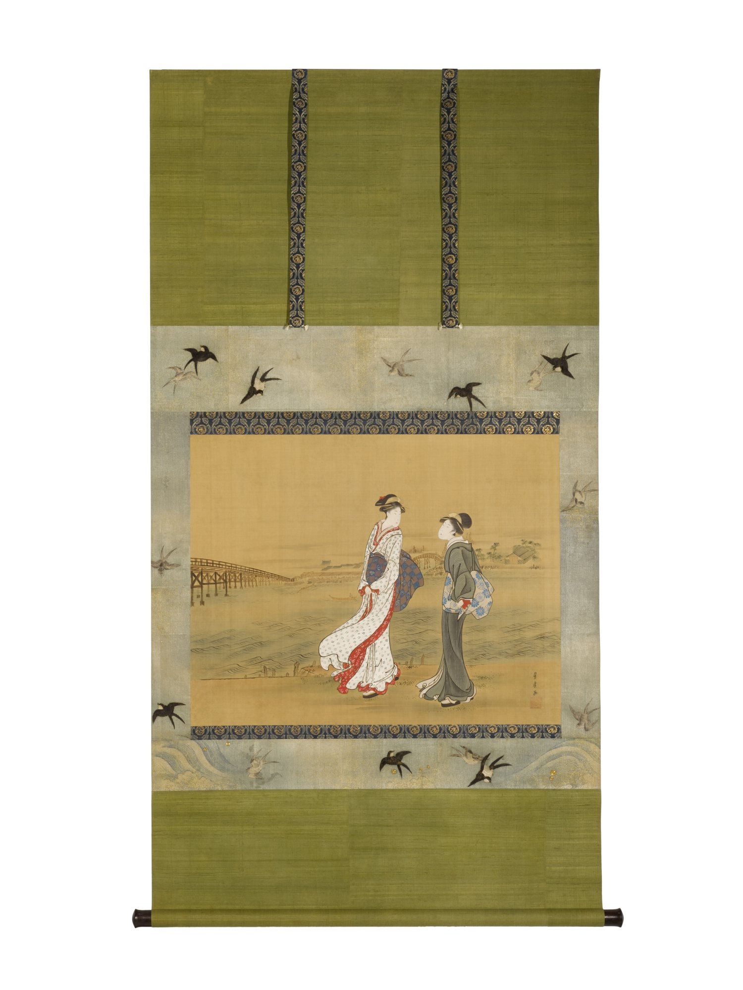 Utagawa Toyohiro | Enjoying the Evening Cool at Ryogoku | MutualArt