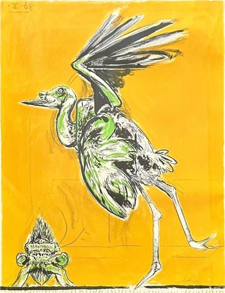 Graham Sutherland | Bird about to take Flight (1903) | MutualArt