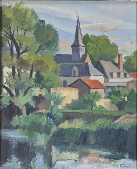 Jacques Eitel | Jacques EITELWEIN, known as EITEL (1926-2006) Village ...