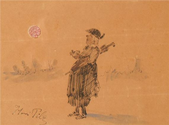 Henri Pille | Cartoon | MutualArt