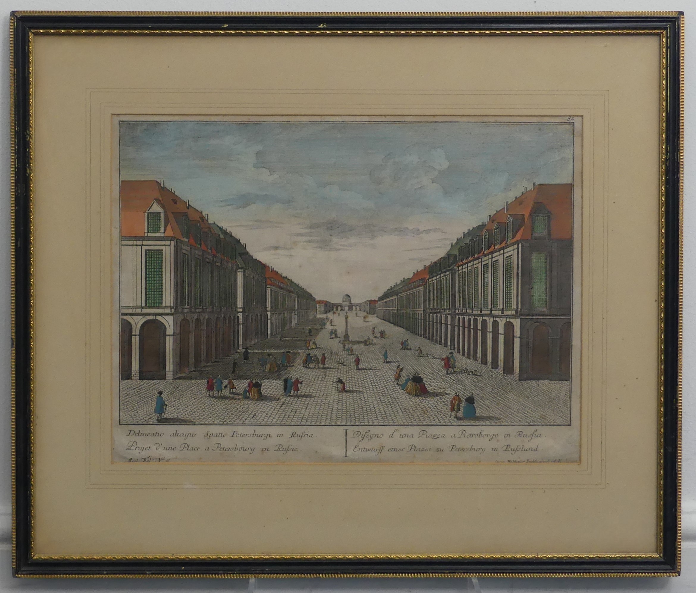 Georg Balthasar Probst | Delineatio alcujus Spatii Petersburgi in ...