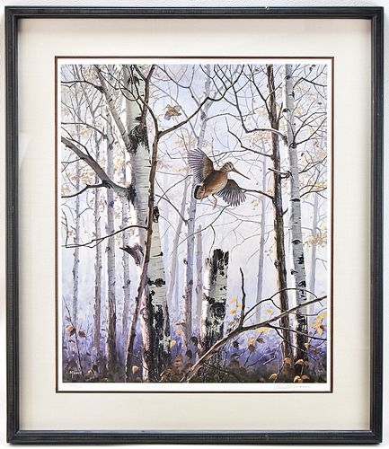 David Maass | Three Pencil Drawings: Goose; Canvasback; Pheasant (1995 ...