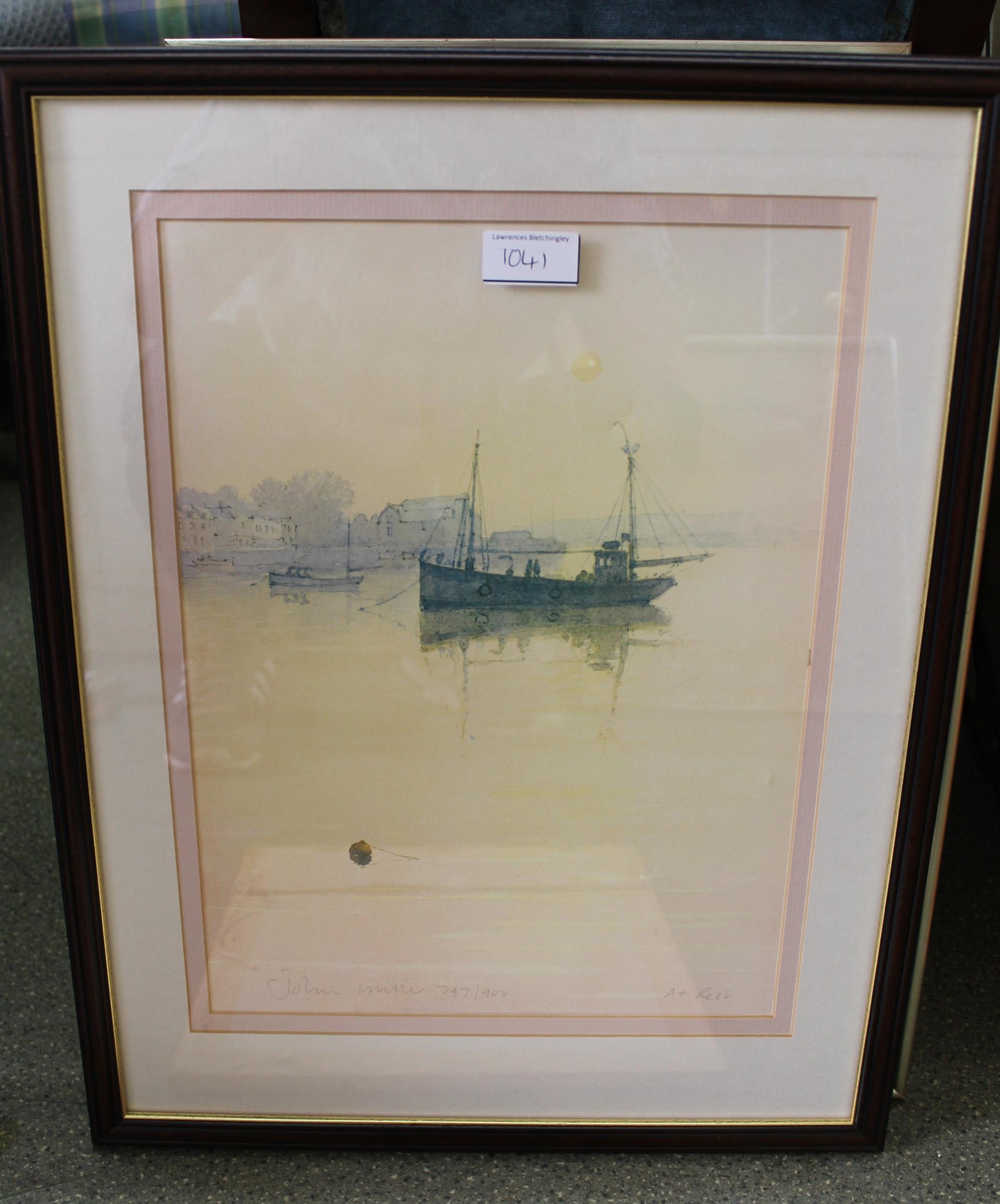 John Miller | pair of numbered Limited Edition prints ' Morning Tide ...