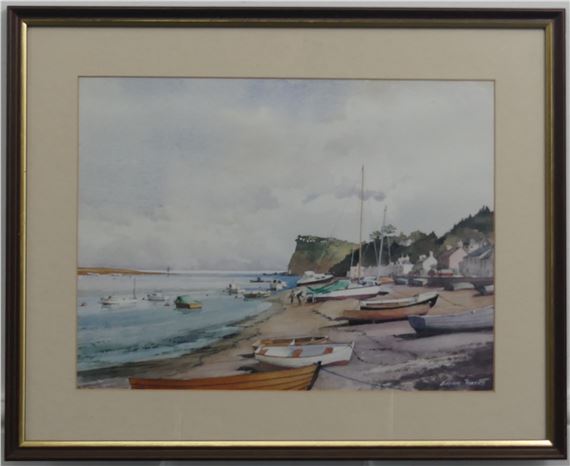 Bryan Hayes | Beached boats in Budleigh Salterton, Devon | MutualArt