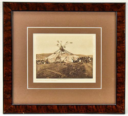 Edward S. Curtis | Sun Dance in Progress-Cheyenne (1911) | MutualArt