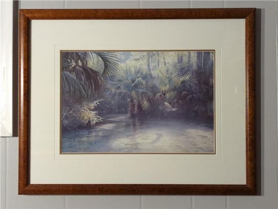Charles Rowe | Charles Rowe, Wetlands Scene, Signed Print | MutualArt