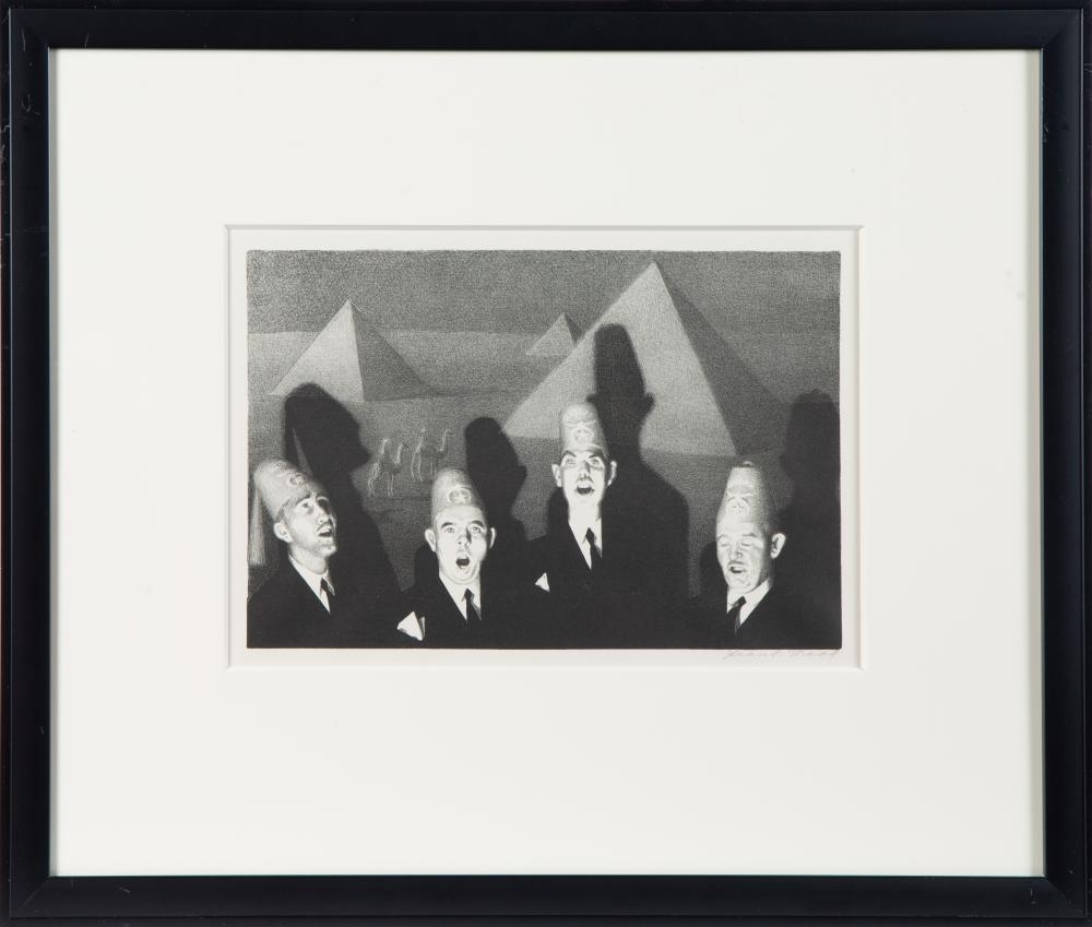 Grant Wood | Shriner's Quartet (1939) | MutualArt