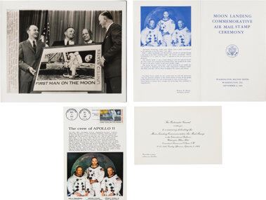 Buzz Aldrin | First Man On The Moon First Day Stamp Ceremony Collection ...