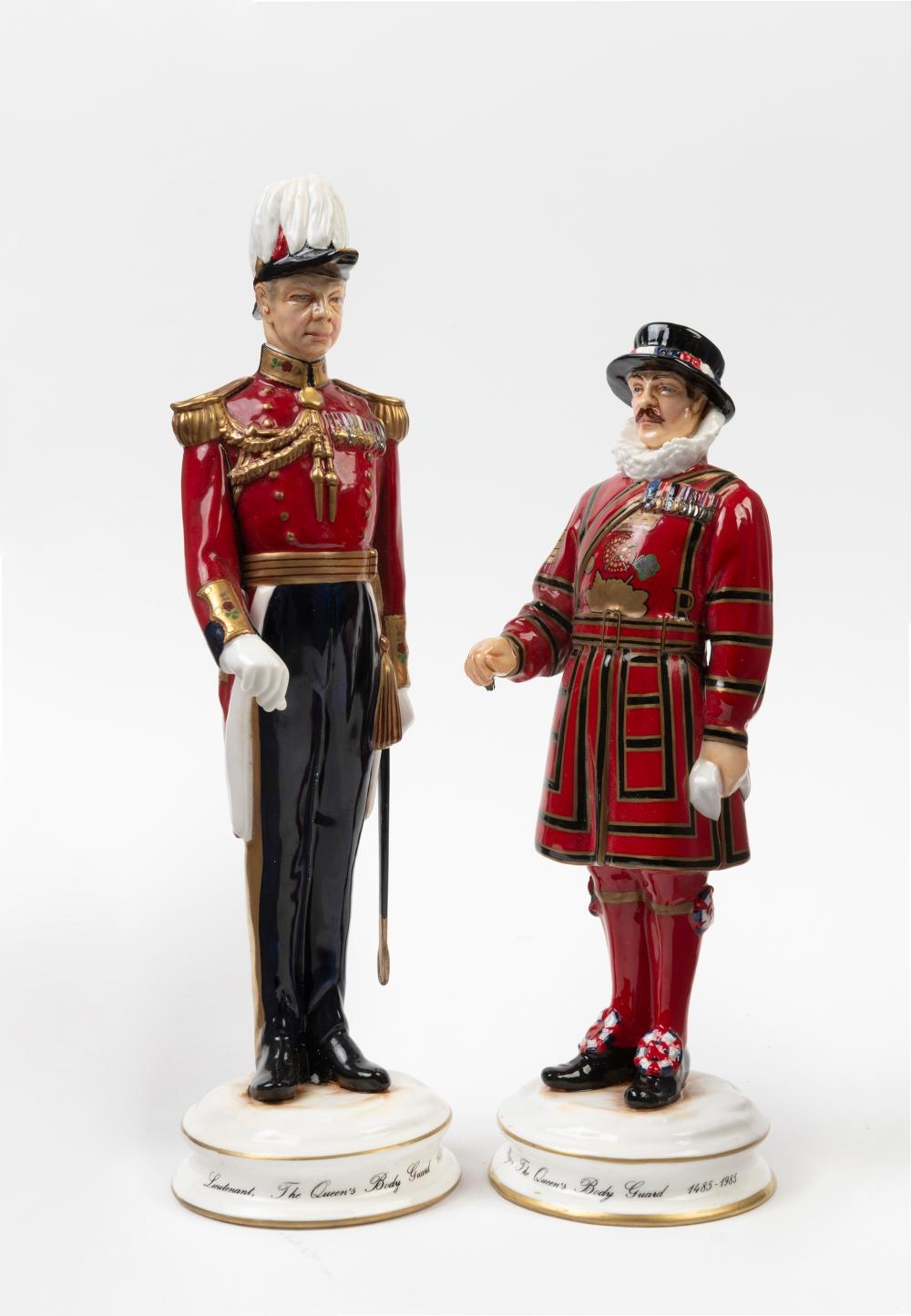 Michael Sutty | Two Michael Sutty bone china figures, 'The Queen's ...