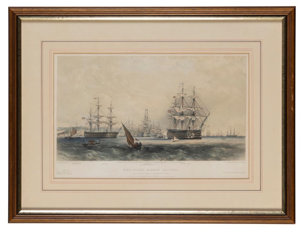 Oswald Walters Brierly | HMS Royal Albert 131 Guns | MutualArt