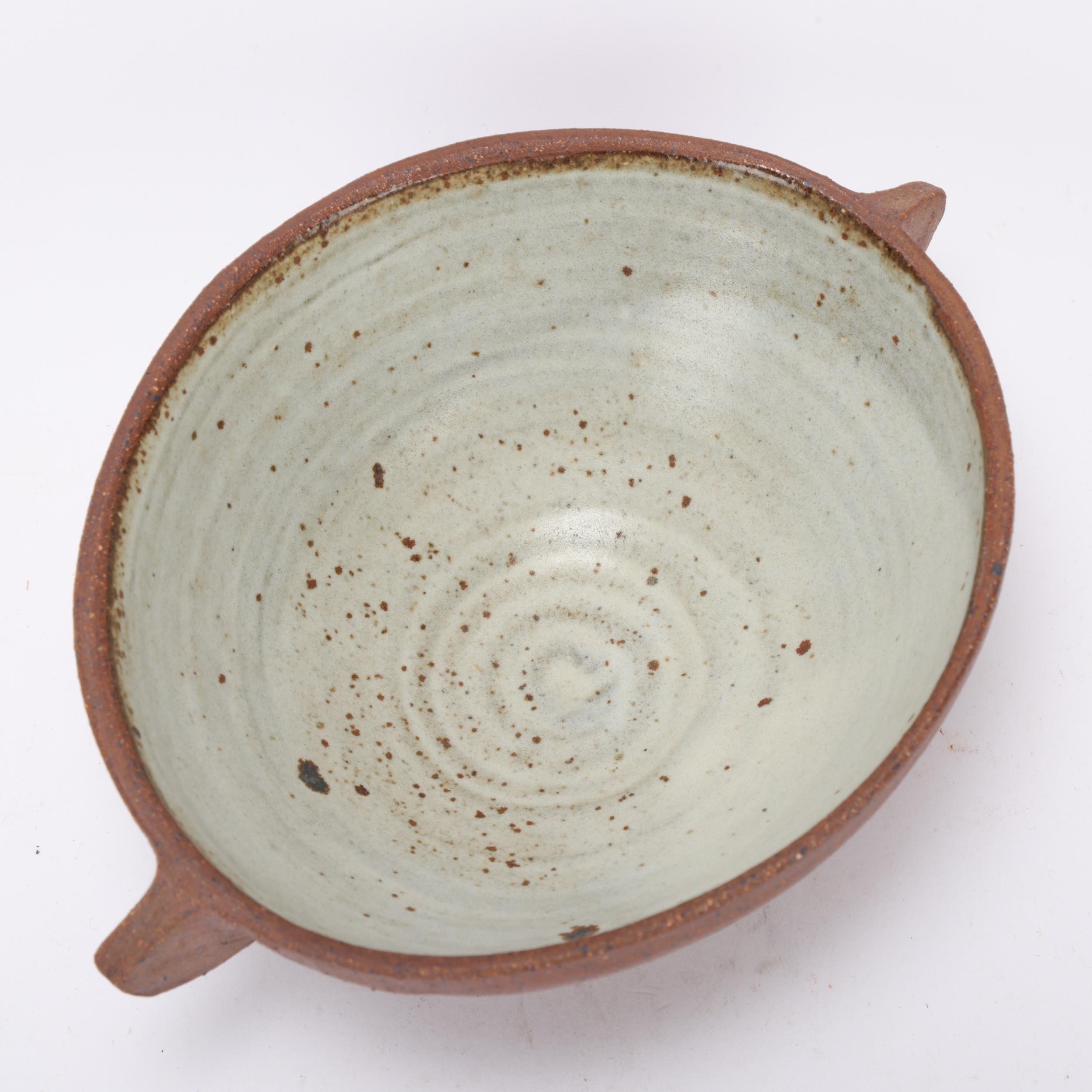 Janet Leach | a stoneware bowl with applied handles | MutualArt