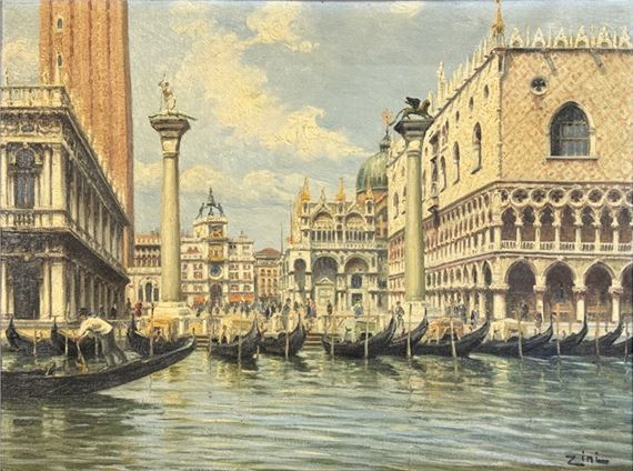 Umberto Zini | Venedig Palazzo San Marco (1878) | MutualArt