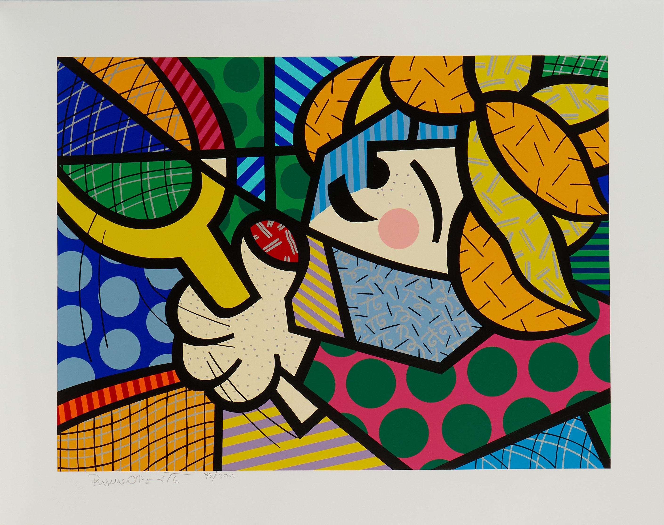 Romero Britto | A portrait of Jane Fonda | MutualArt