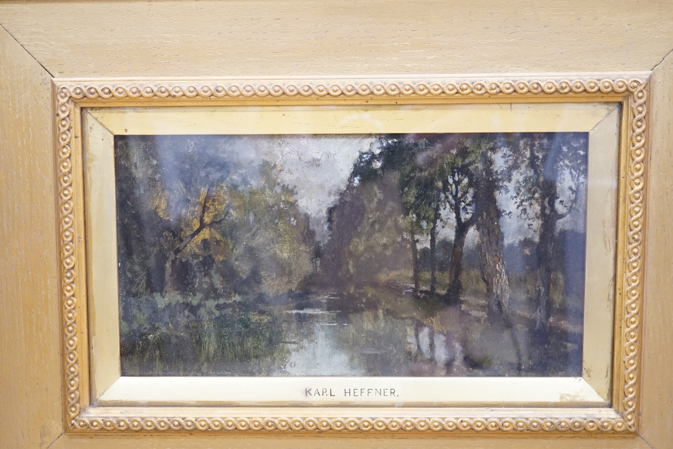 Karl Heffner | COUPLE ON THE CANAL | MutualArt