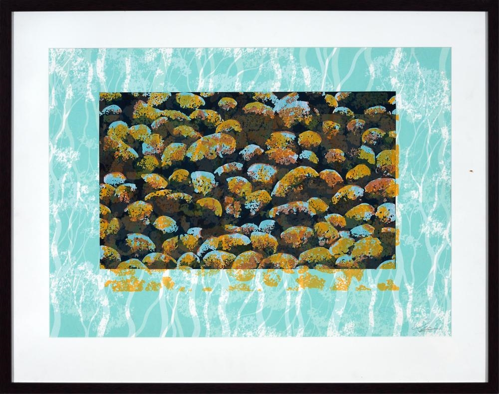 Lin Onus | Reflection on Pebbles | MutualArt