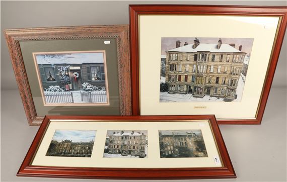 Avril Paton | Windows in the West and set of three other framed as one ...