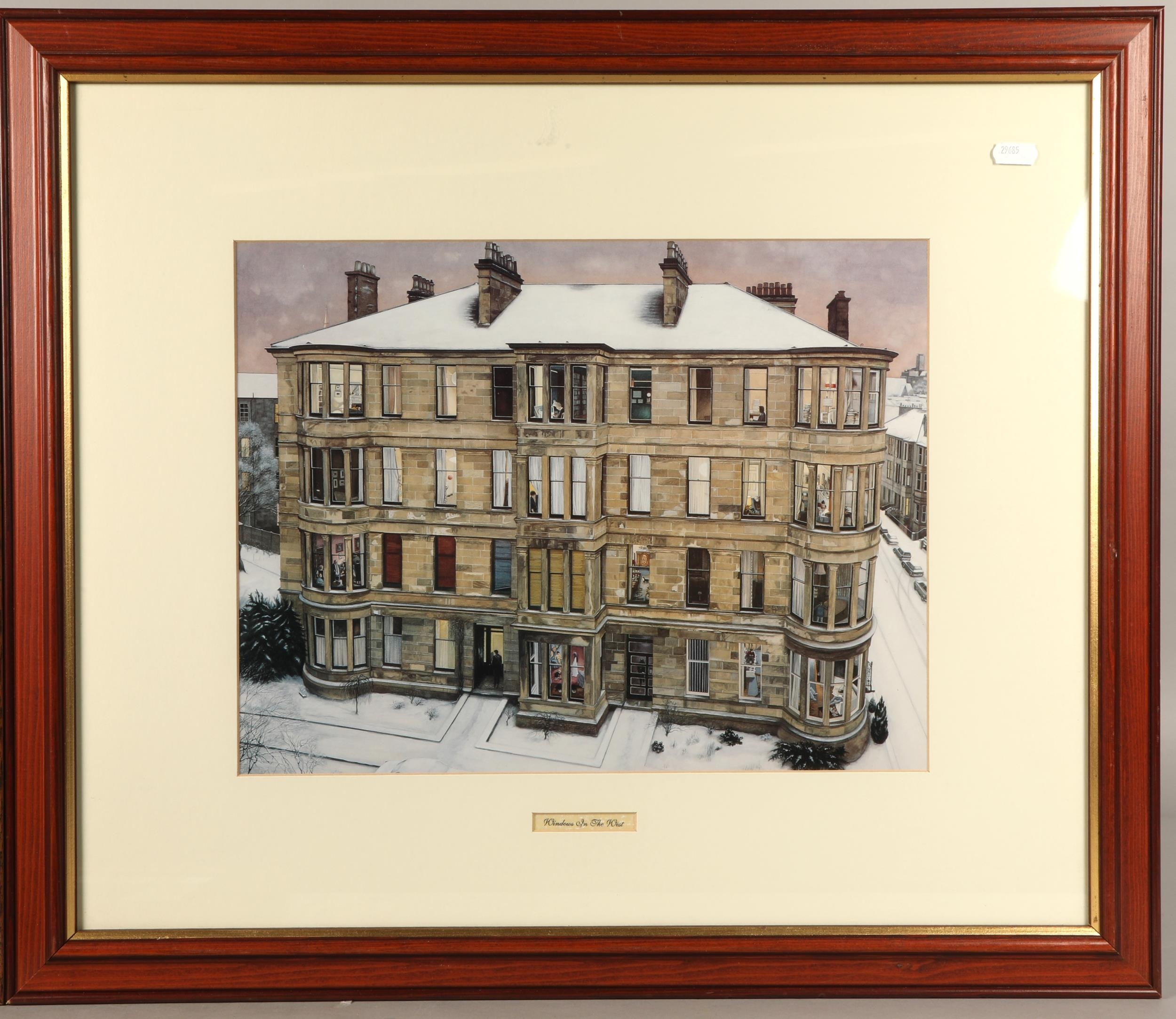 Avril Paton | Windows in the West and set of three other framed as one ...