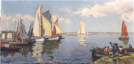 Pierre Lelong | Retour de pêche au port de Concarneau | MutualArt