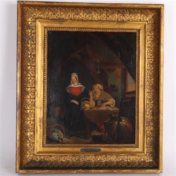 Emanuel Noterman | LA CARTOMANCIENNE attributed to E.NOTERMAN (1808 ...