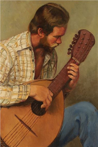 Frederick B. Taylor | Frederick B. Taylor Oil Painting, Bandola Player ...